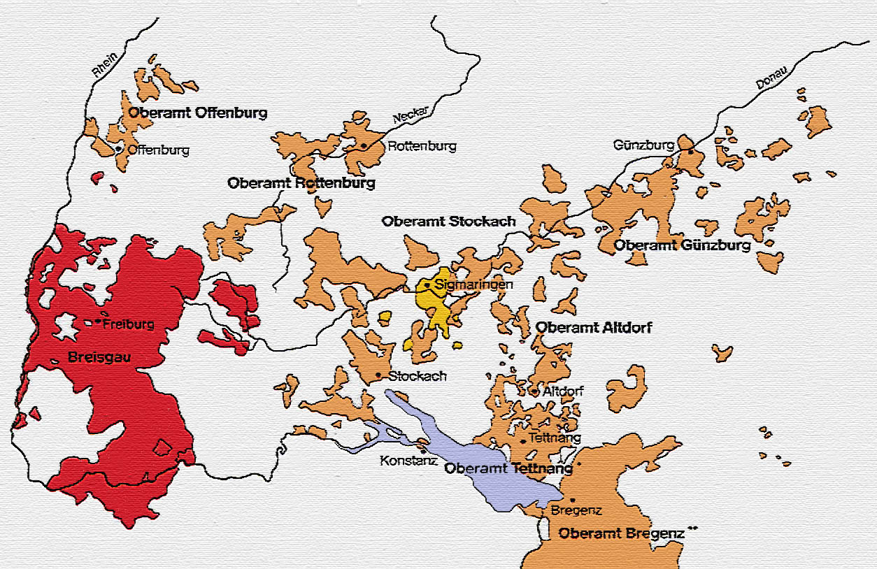 Vorderösterreichische Besitzungen im deutschen Südwesten